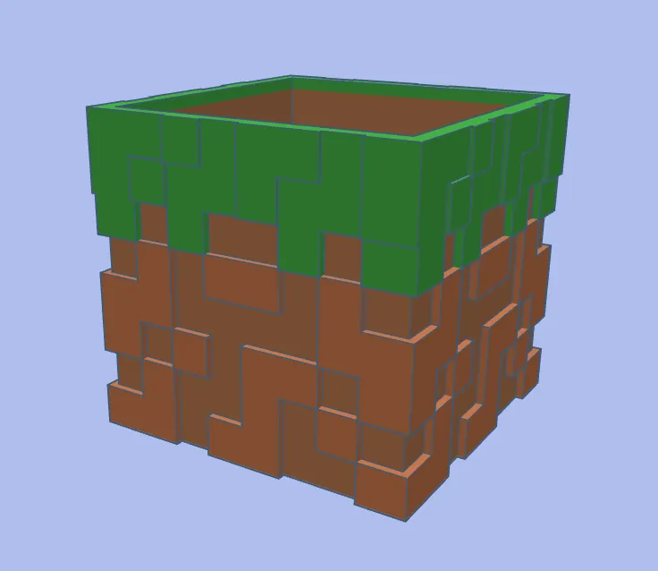 Minecraft Grass Block Planter by Limo - MakerWorld