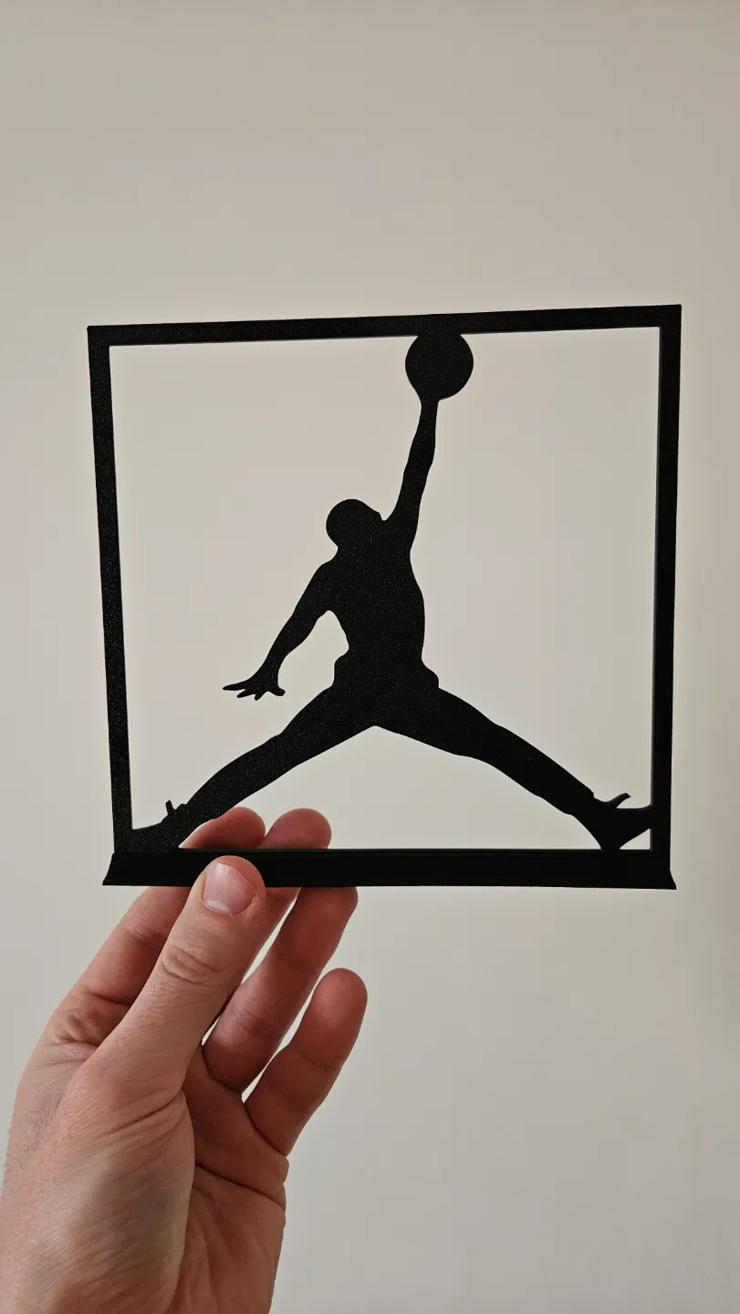 Air Jordan Jumpman Logo - Square with stand by Turi Pirrone MakerWorld ...