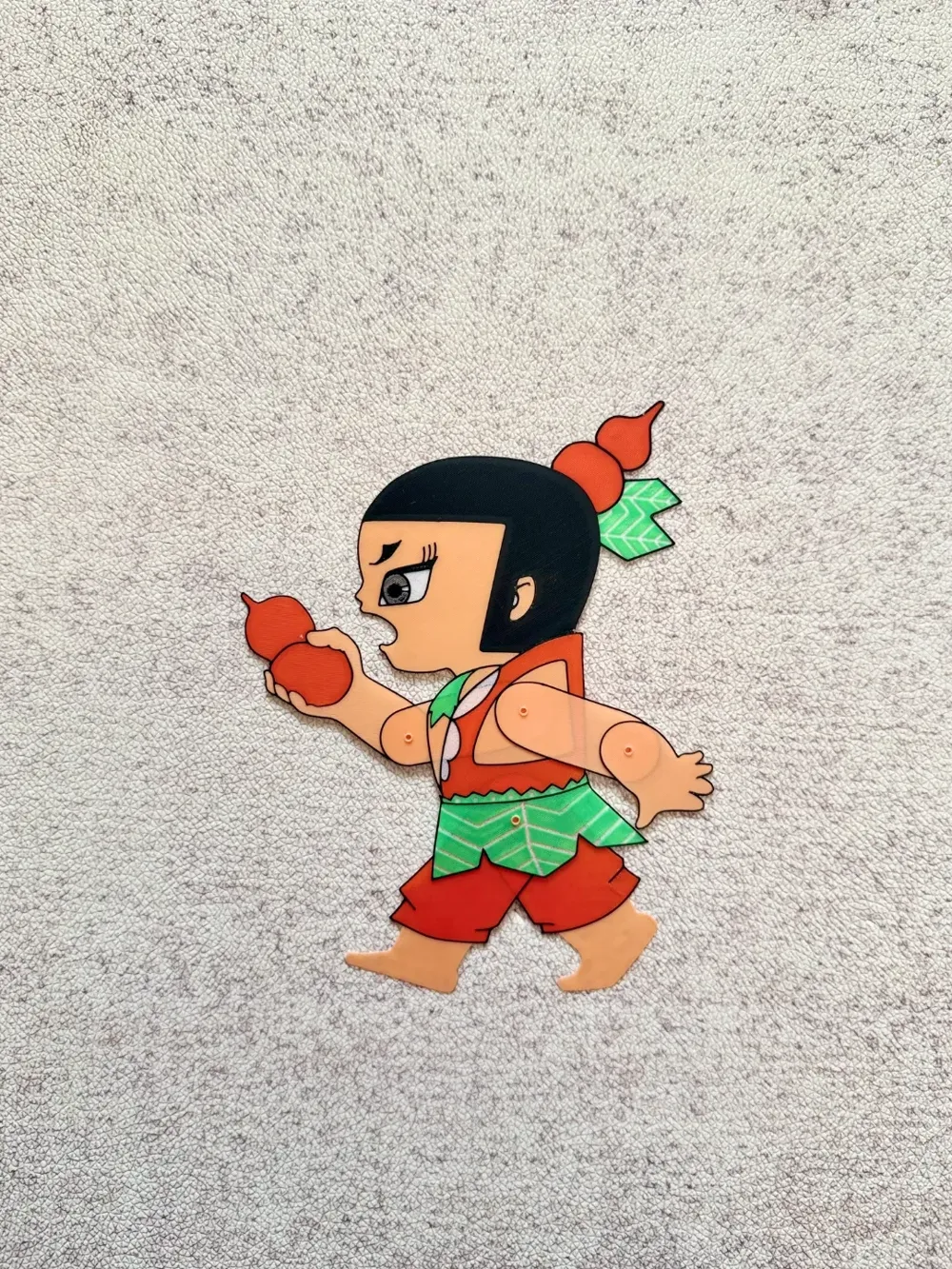 Calabash Brothers shadow puppet toy, 9.53g, articulated joints, 5-color ...