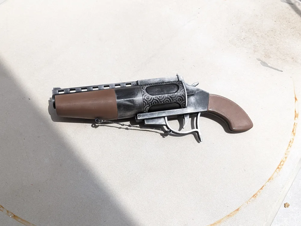Fallout Ghoul Revolver (TV Show Version) - Free 3D Print Model - MakerWorld