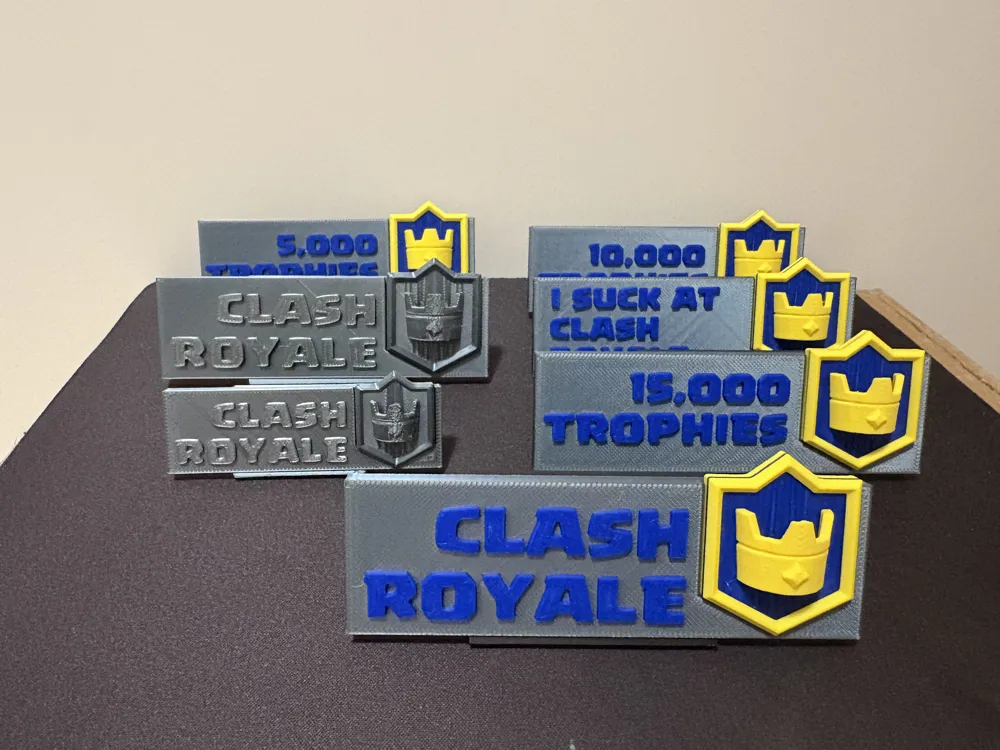 Clash Royale Desk sign (with stand) by Armadillo Prints MakerWorld ...