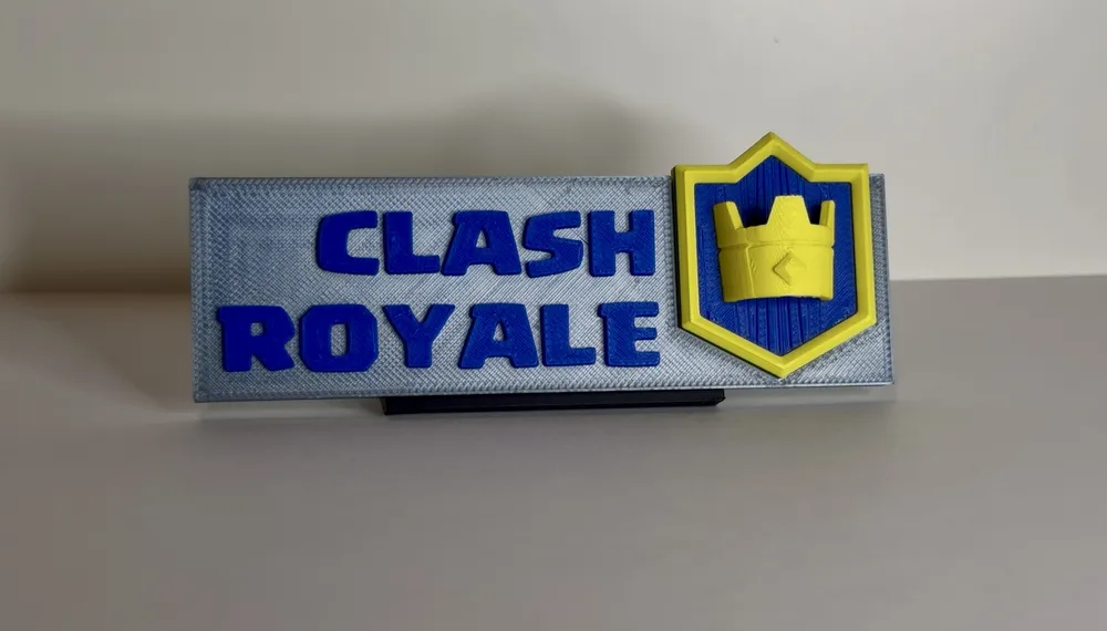 Clash Royale Desk sign (with stand) by Armadillo Prints MakerWorld ...