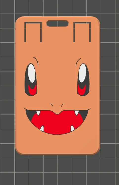 Charm,Charmele,Charizard ID Holder Remixed by aramis193 MakerWorld: Download Free 3D Models