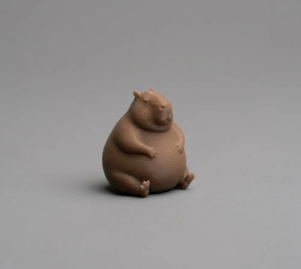 Mini Fat Capybara Buddy - Free 3D Print Model - MakerWorld