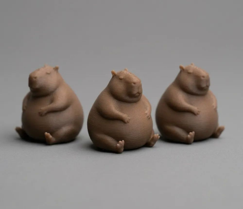 Mini Fat Capybara Buddy - Free 3D Print Model - MakerWorld