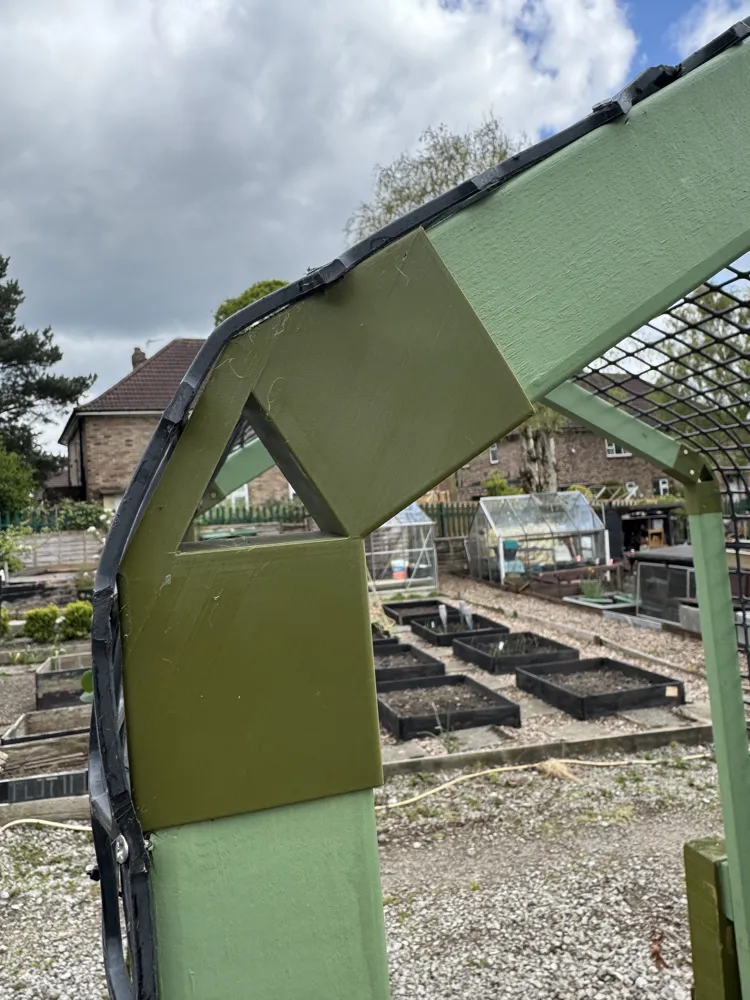 Garden / Allotment Arch Brackets with Name Plate. by Plot 3 / PrintEGX ...