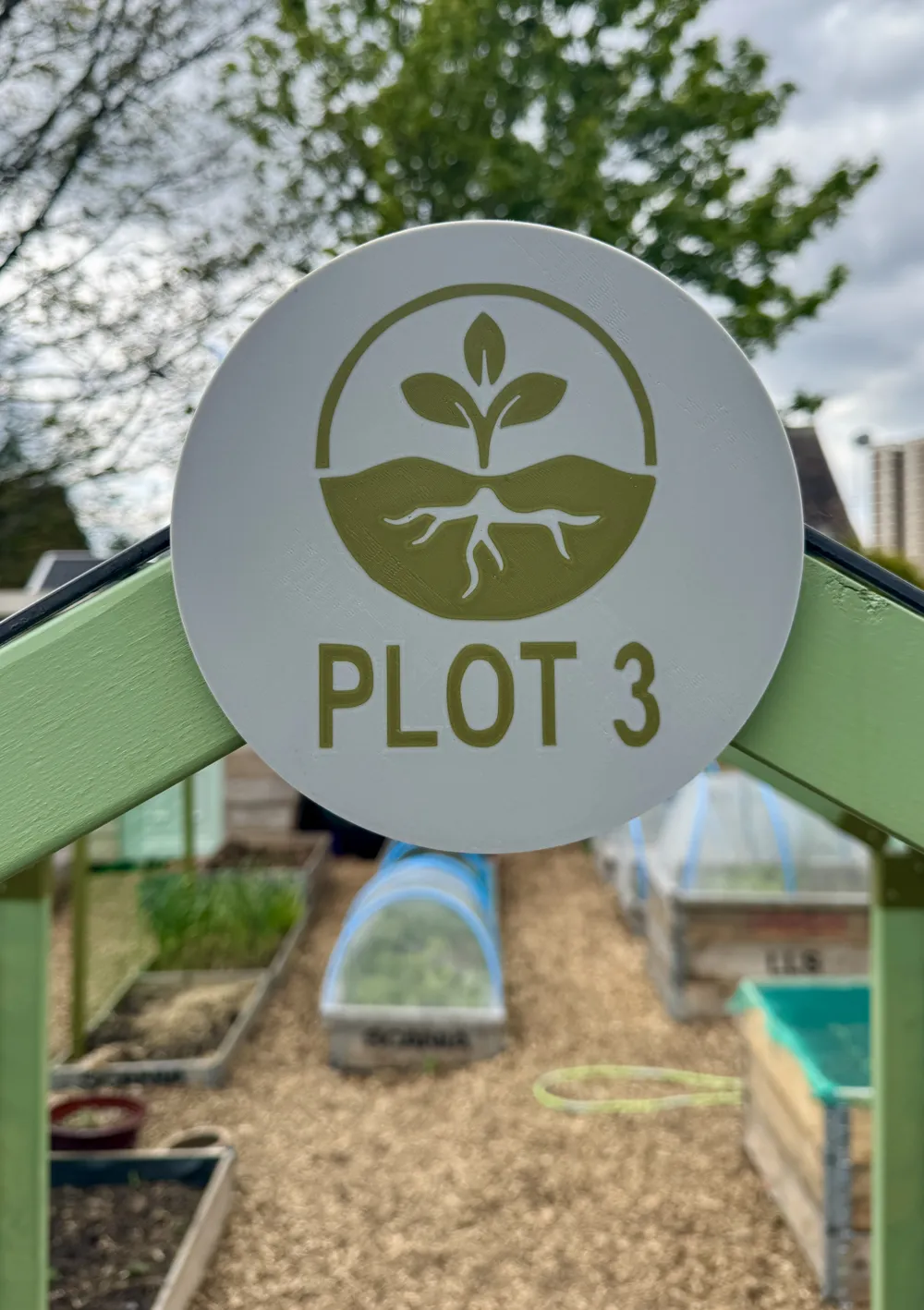 Garden / Allotment Arch Brackets with Name Plate. by Plot 3MakerWorld ...