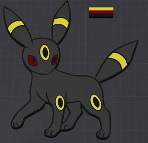 2D Umbreon by A3D1089 - MakerWorld