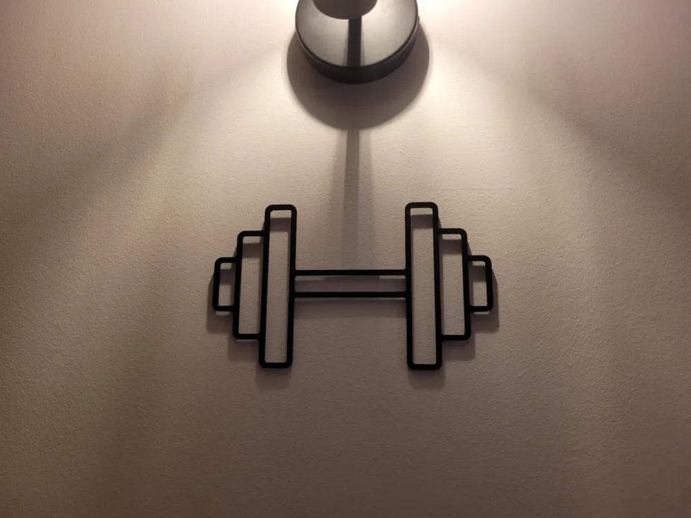 Dumbbell wall art by B3d.sk - MakerWorld