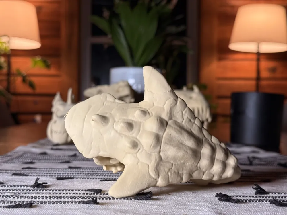 Dinosaur Skull Fossil (Ankylosaurus aka Bumpy) - Free 3D Print Model ...