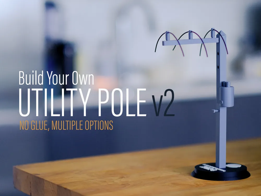 Electrical Utility Pole Model / Kit by TessPrints MakerWorld: Download ...