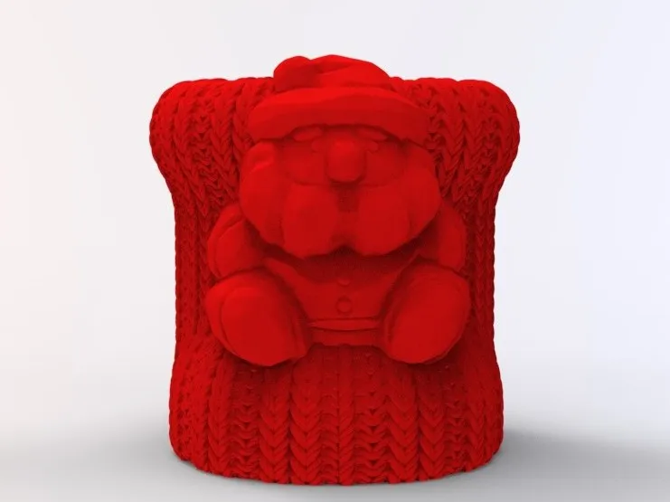 Santa Claus Boot Pen Holder by KakaXiMakerWorld: Download Free 3D Models