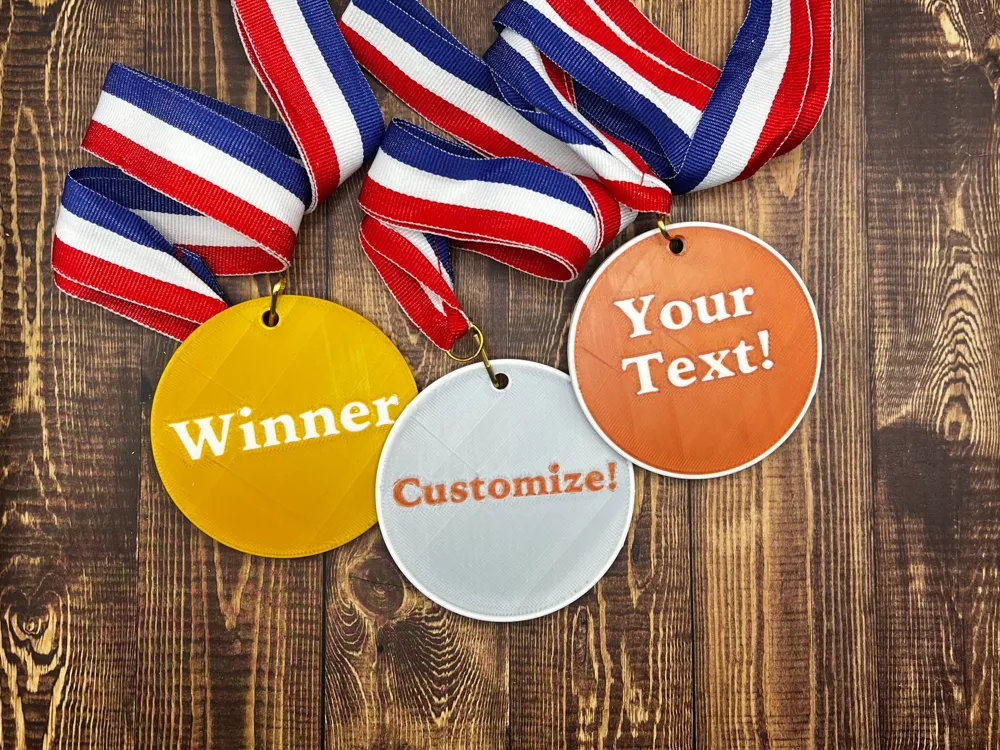 Customizable Medal - Olympic Sports Style - Customizable in Slicer by ...