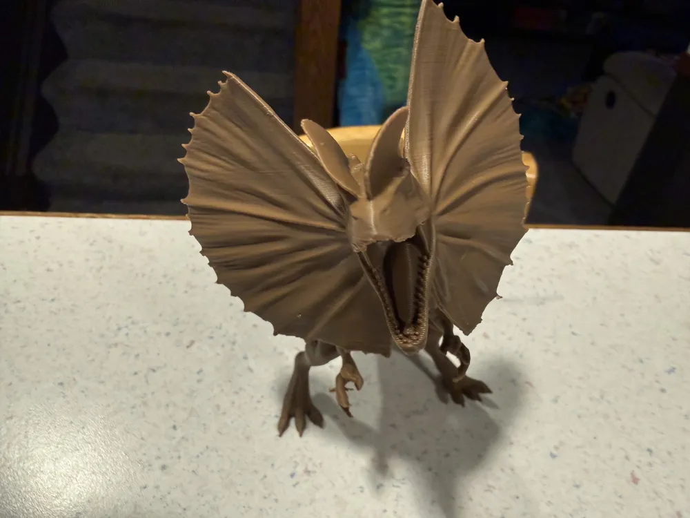 Dilophosaurus from jurassic park - Free 3D Print Model - MakerWorld
