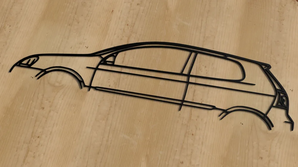 VW Golf Collection 2D Wall Art by OrangeSs - MakerWorld