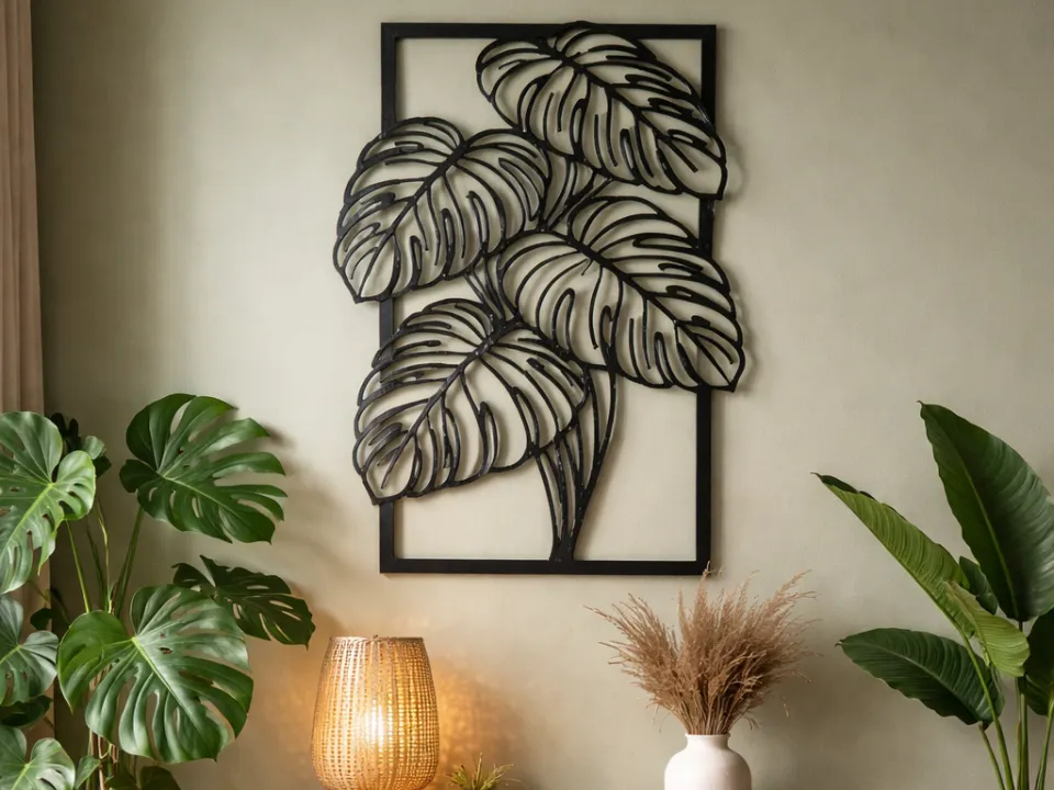 Monstera leaf wall decoration - Free 3D Print Model - MakerWorld
