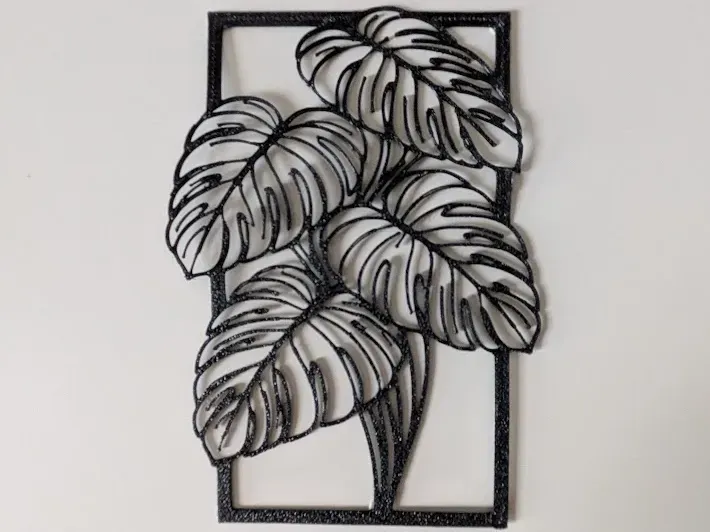 Monstera leaf wall decoration - Free 3D Print Model - MakerWorld