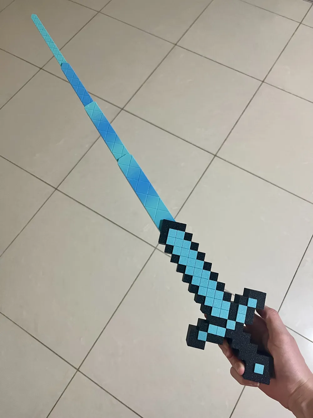 Minecraft Sword - Extendable by LC_3D MakerWorld: Download Free 3D Models
