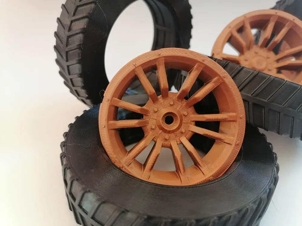 Building Blocks Monster truck wheels wheel tires - Free 3D Print Model ...