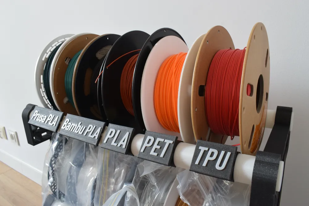 Spool rack name plate Remixed by Peace MakerWorld: Download Free 3D Models