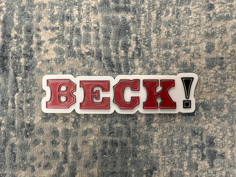 Beck Wall Art - Free 3D Print Model - MakerWorld