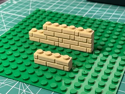 Lego-compatible 1x4 Brick Masonry by hollowmaker - MakerWorld
