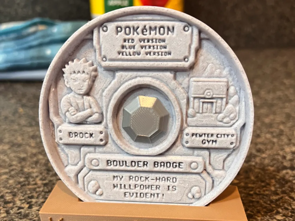 Présentoir de collection du Badge Roche magnétique Pokémon - Modèle d ...