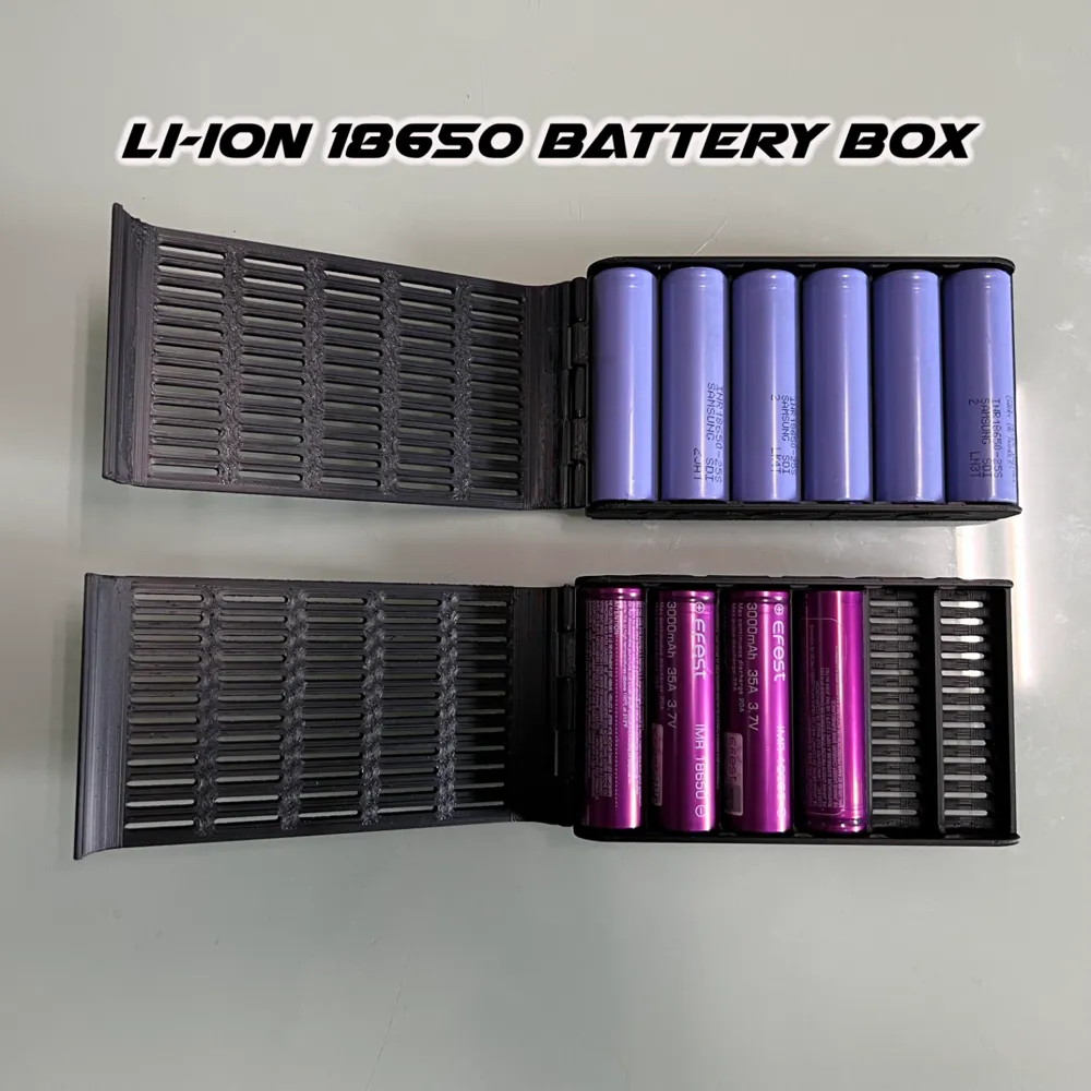 Li-Ion 18650 battery box by DKdevt - MakerWorld