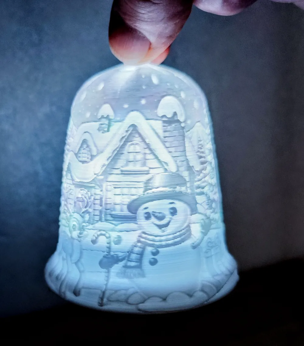 Lighted Bell - Two side No.1_A1M - Free 3D Print Model - MakerWorld