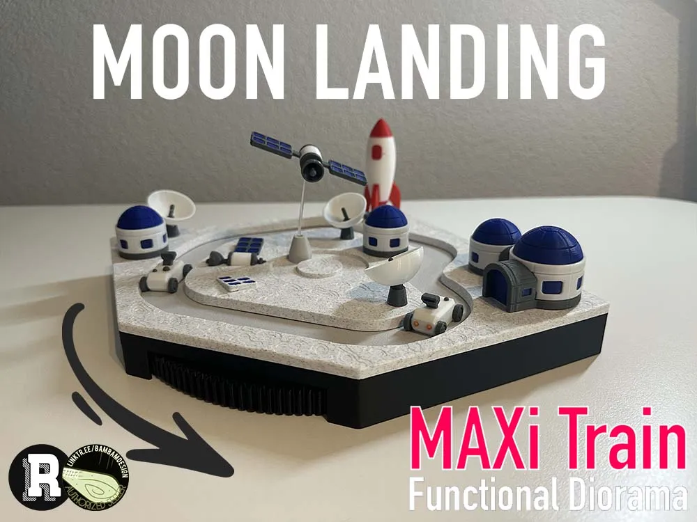 MAXi Train - Functional Moon Landing Diorama by R. Darbellay MakerWorld ...
