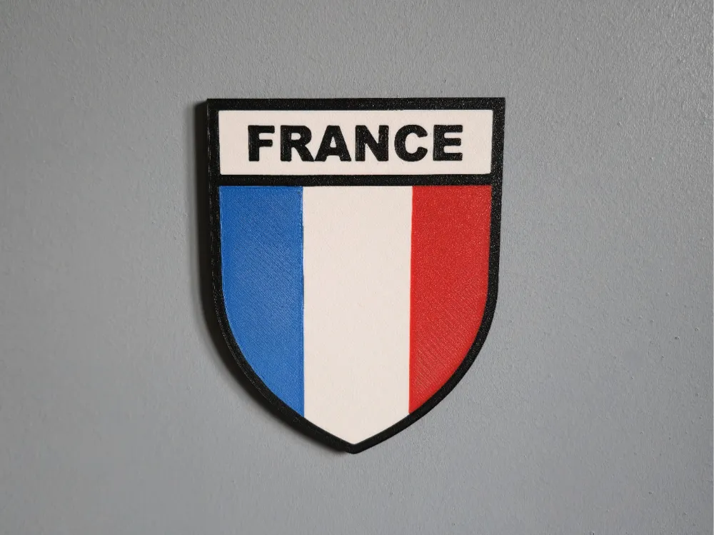 French Emblem 02 - Free 3D Print Model - MakerWorld