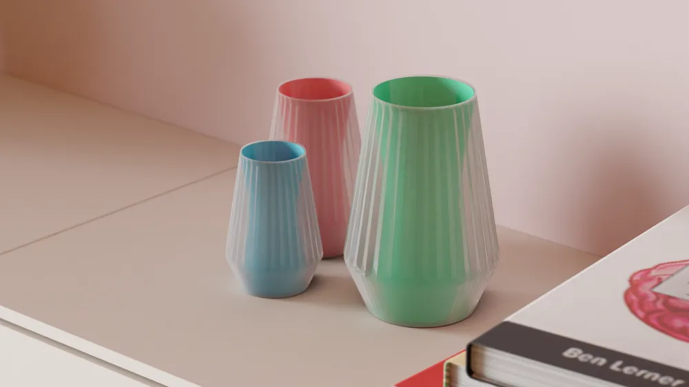 Two tone Vase Mode. Multi Colour Single Extruder - Free 3D Print Model ...