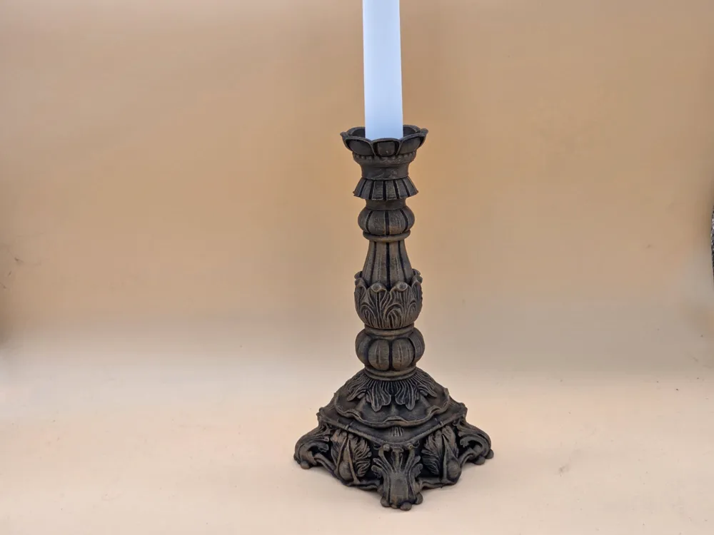 Ornamental Candlestick - Free 3D Print Model - MakerWorld