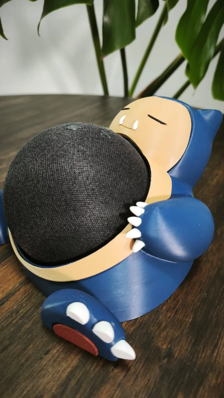 Snorlax Echo Dot 4 e 5 - Free 3D Print Model - MakerWorld