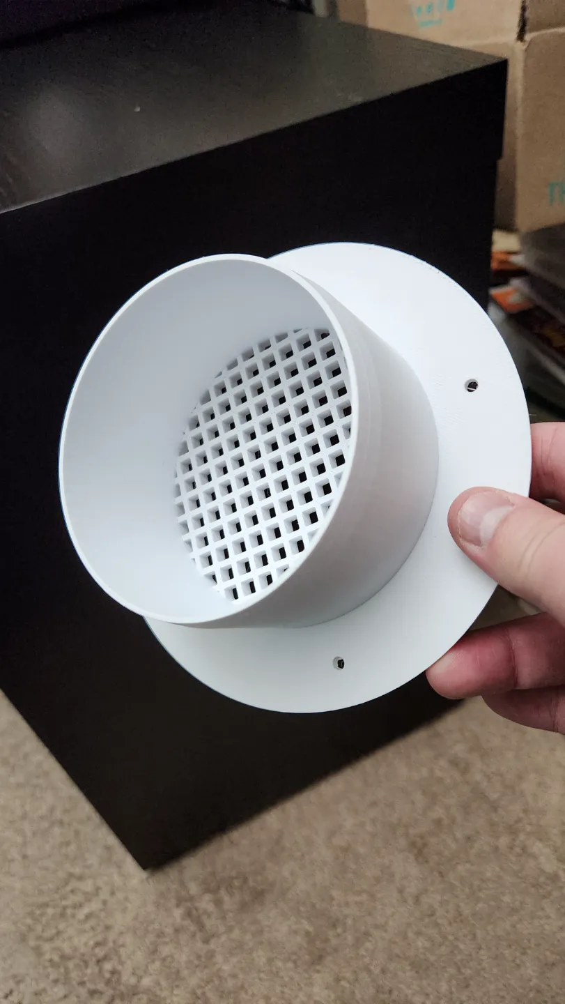 Vent 100mm / 4 in for through wall or soffit by TragSifarin MakerWorld ...