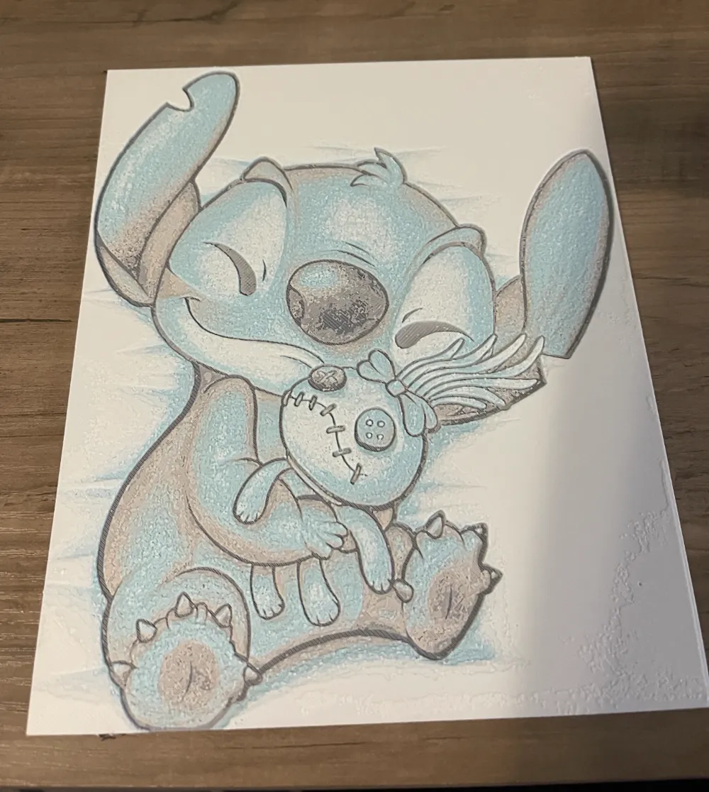 Stitch Hueforge by kingm2821 - MakerWorld