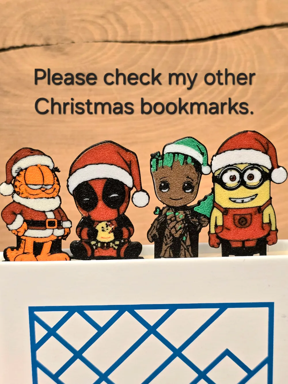 Christmas Baby Deadpool as Santa bookmark by Goomol DIY - MakerWorld