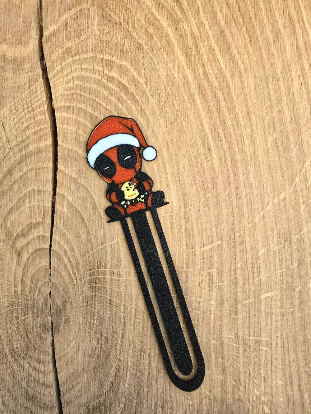 Christmas Baby Deadpool as Santa bookmark by Goomol DIY - MakerWorld