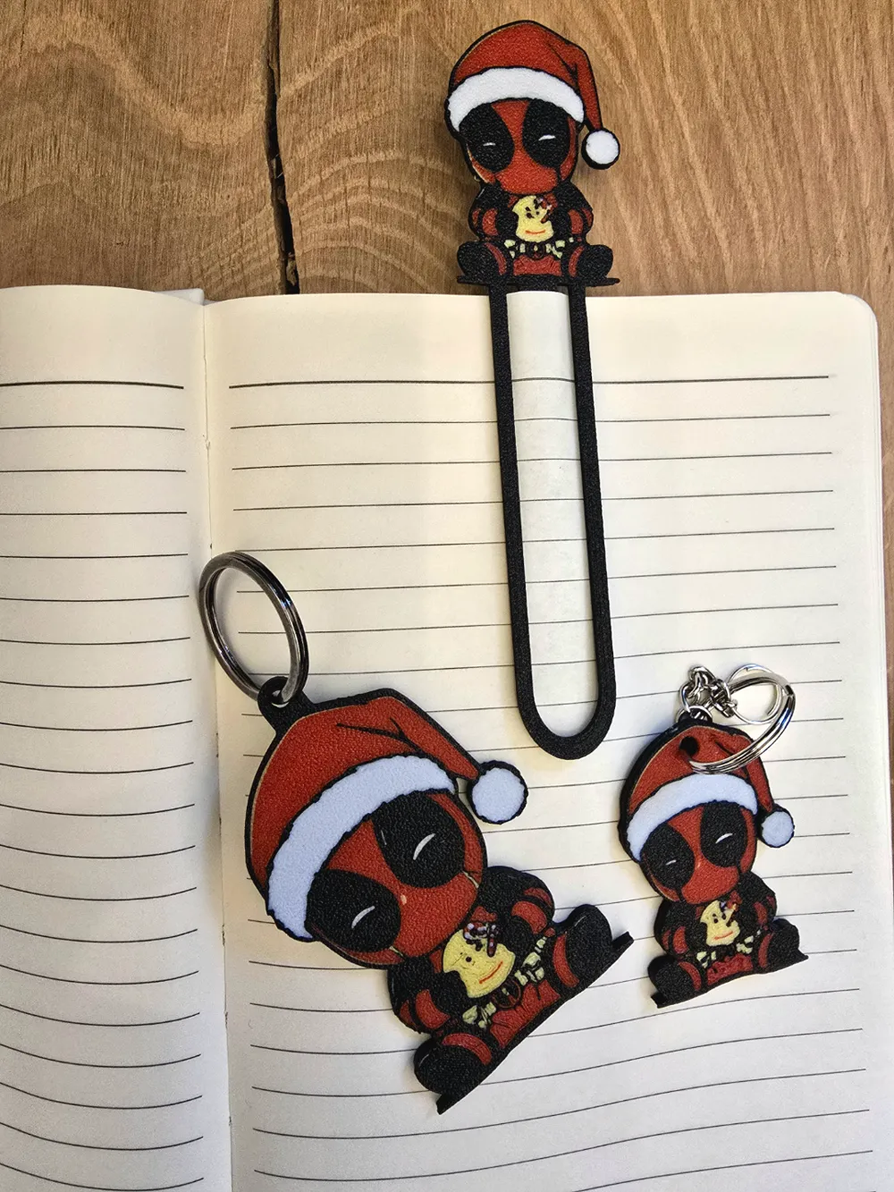 Christmas Baby Deadpool as Santa bookmark by Goomol DIY - MakerWorld