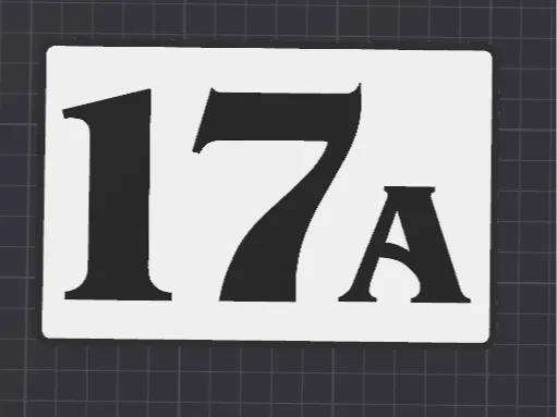 House Number Plate - Free 3D Print Model - MakerWorld