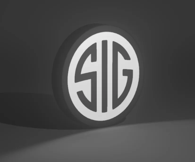 SIG SAUER Logo LED Lightbox – Wall Hanging - 250mm - Free 3D Print ...