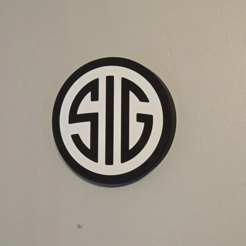 SIG SAUER Logo LED Lightbox – Wall Hanging - 250mm - Free 3D Print ...