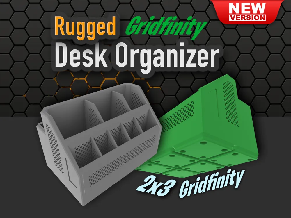 Rugged Organizer Large Gridfinity Remixed by K2_Kevin - MakerWorld