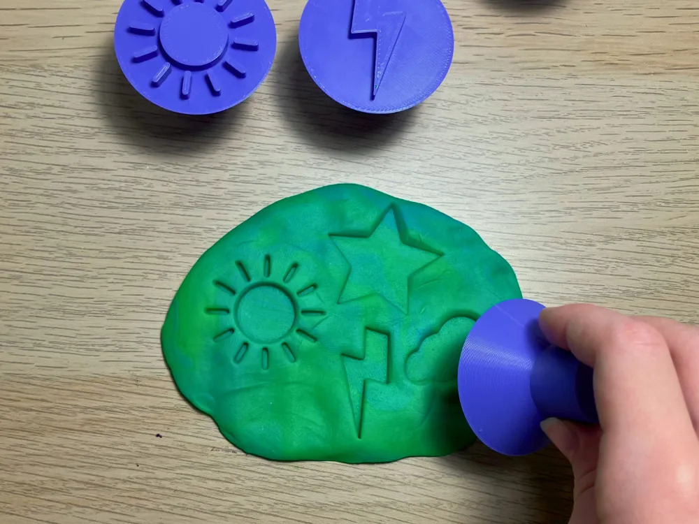 Playdough Stamps Set of 6 Cute Shapes by A*i*m*e*e* MakerWorld ...