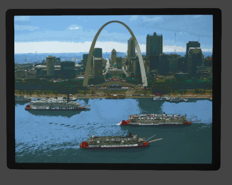 St. Louis Riverfront – Kostenloses 3D-Druckmodell – MakerWorld