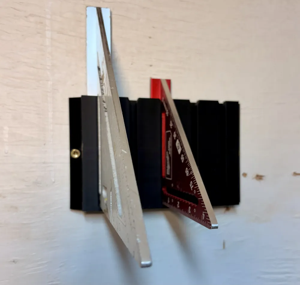 Universal wall mounted speed square organizer - Free 3D Print Model ...