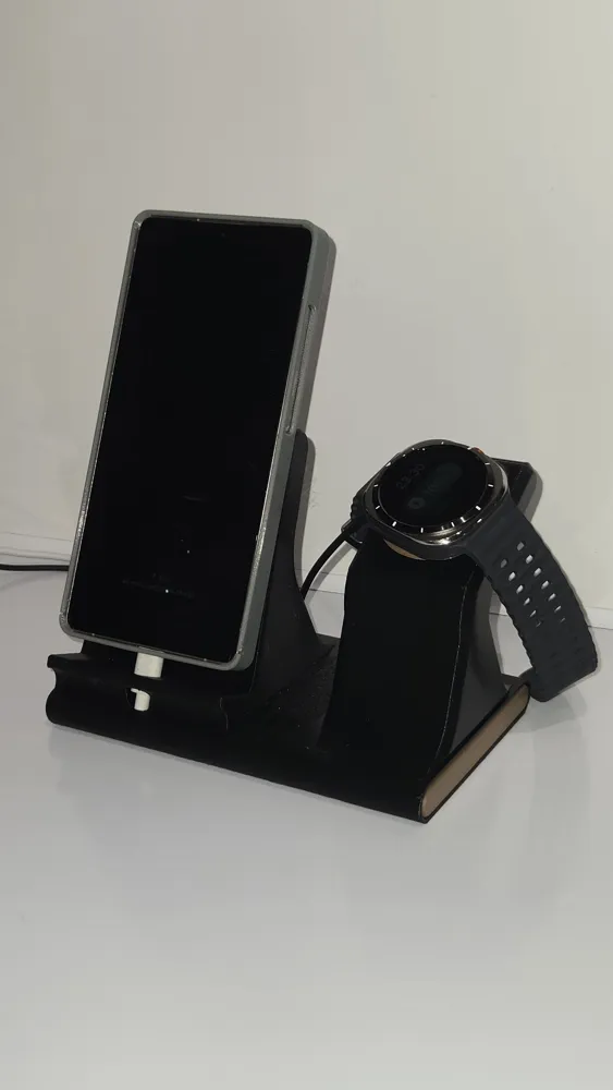 Universal Phone & Galaxy Watch Charging Station - Free 3D Print Model ...