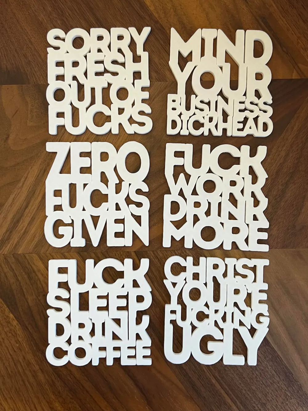 Miserable Coasters by SirSnave MakerWorld: Download Free 3D Models