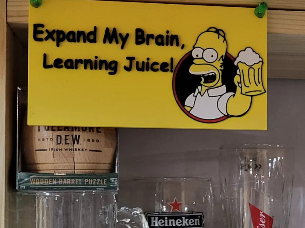 Homer Simpson Bar Sign by Random3D - MakerWorld