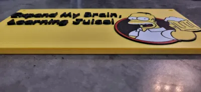 Homer Simpson Bar Sign by Random3D - MakerWorld